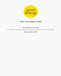 2020 Annual Report - Good Energy for Investors